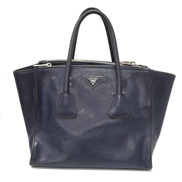 Prada | Bags | Prada Blue Navy Tote Bag | Poshmark